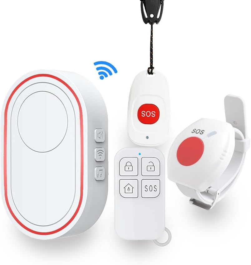 Amazon.com: Topvico WiFi Emergency Button for Elderly, Senior Fall ...