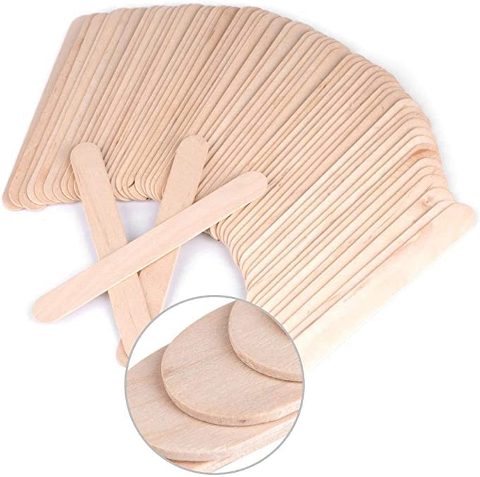 URBAN BOX Natural Wood Craft,Popsicle Sticks for Crafts,Waxing Spatulas ...