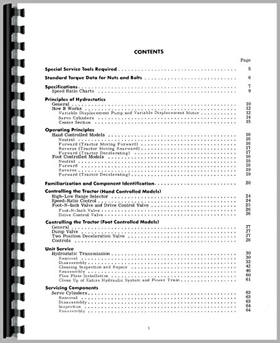 Service Manual Farmall 666 544 656 3444 2656 Tractor Hydrostatic ...