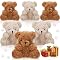 Amazon.com: 6 Pieces Mini Bear Plush Stuffed 4 Inch Small Bear Bulk ...