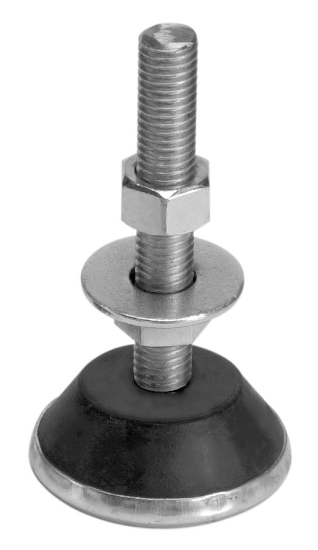 Mason RCL-5-1000 Blue Neoprene/Steel Machine Leveling Tapped Mount with ...