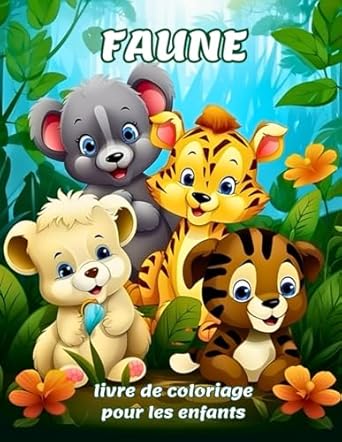 Amazon.fr - FAUNE livre de coloriage pour les enfants: pages à colorier ...