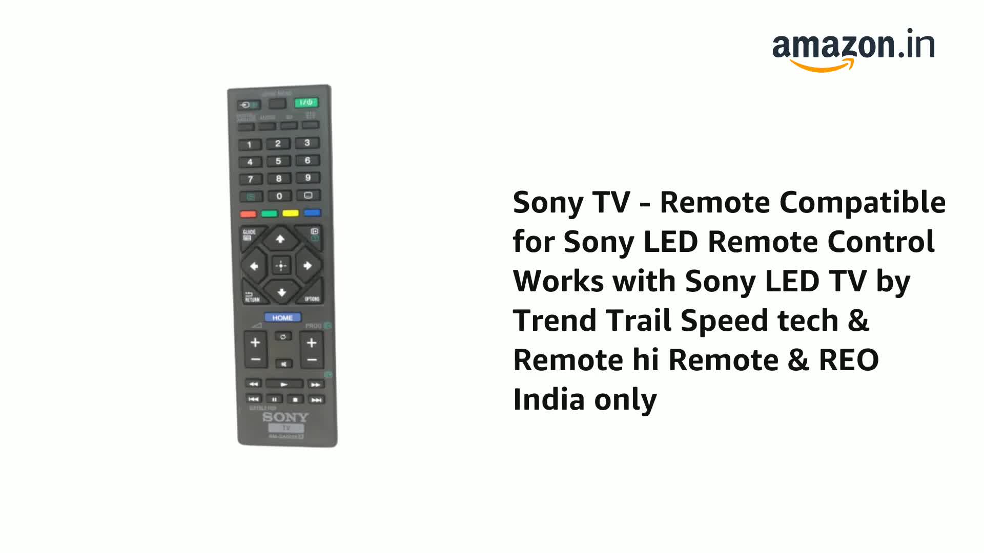 Watch Sony TV - Remote Compatible for Sony LED Remote Control Works ...