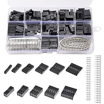620pcs Du-pont Connettore 2.54mm Passo 1 2 3 4 5 6 Pin Alloggiamento Connettore Kit, Maschio e ...