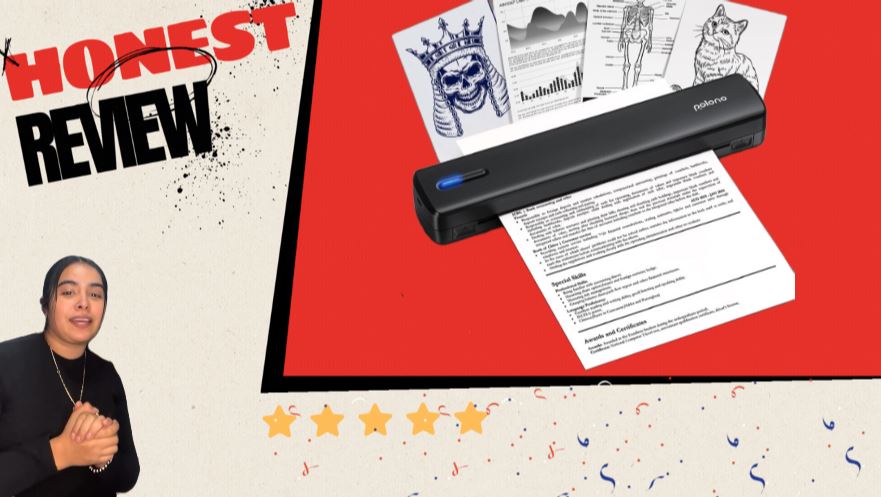 Watch Polono Portable Printer D810 Review on Amazon Live