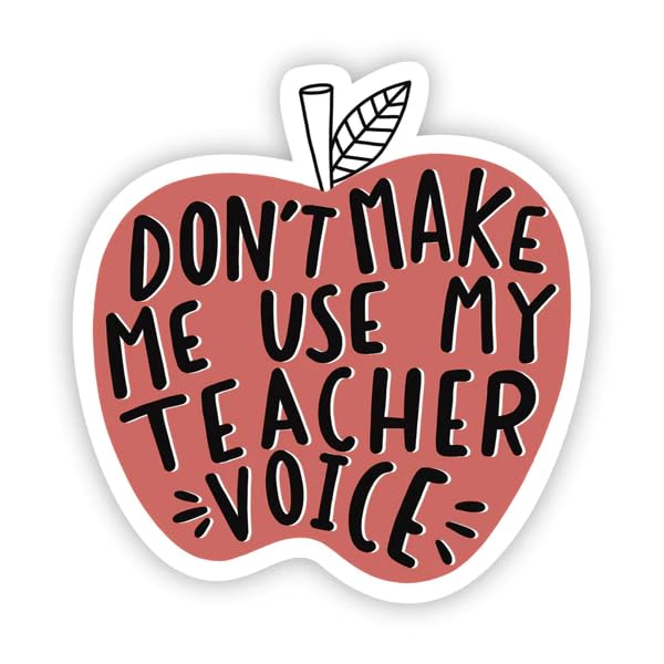 Amazon.com - (Pack of 2) Don't Make me use My Teacher Voice Sticker ...
