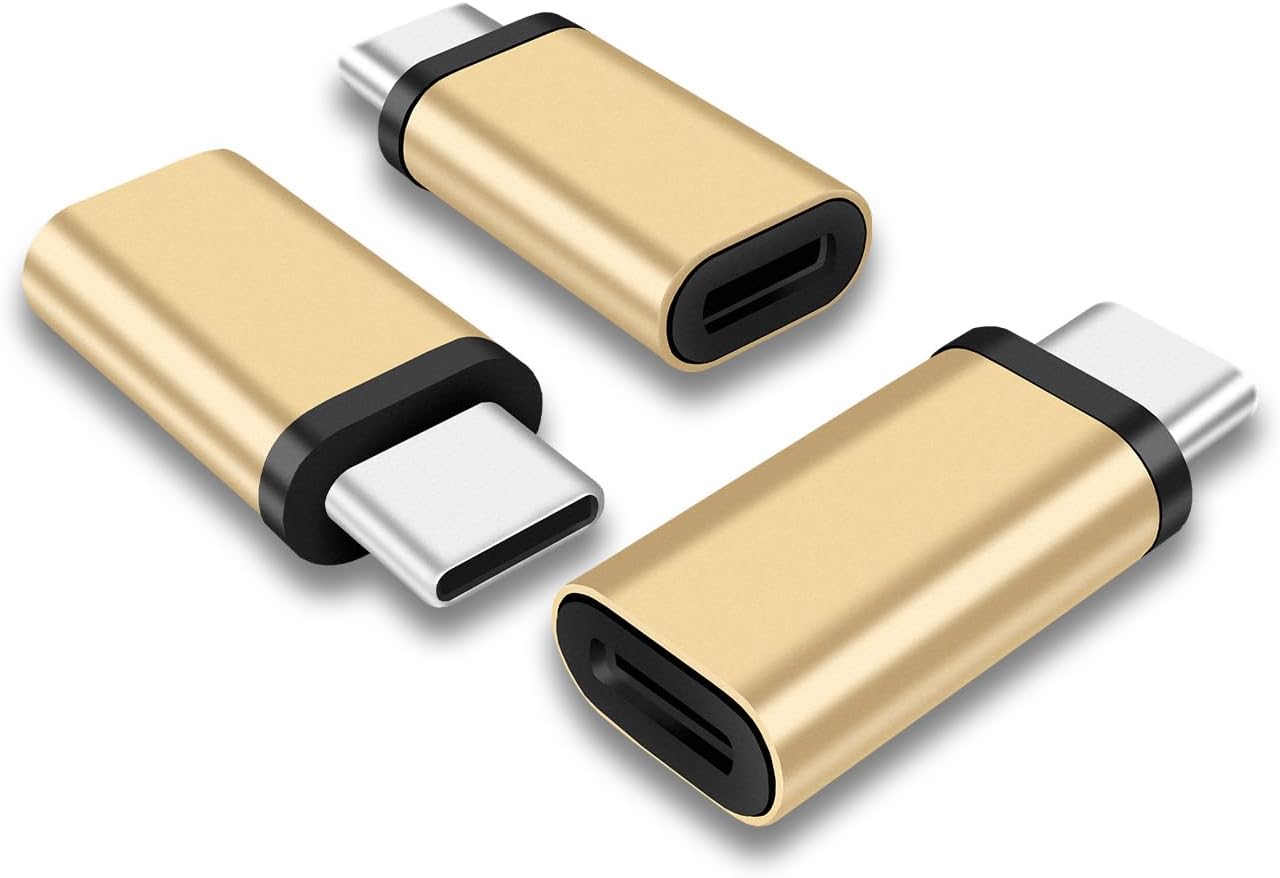 Amazon.com: ACMEMATION for Lightning Female to USB C Male Adapter - 3 ...