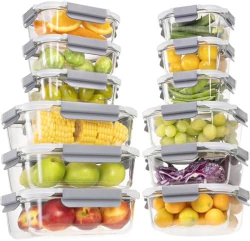 Amazon.com: Utopia Kitchen Glass Food Storage Container Set - 18 Pieces ...