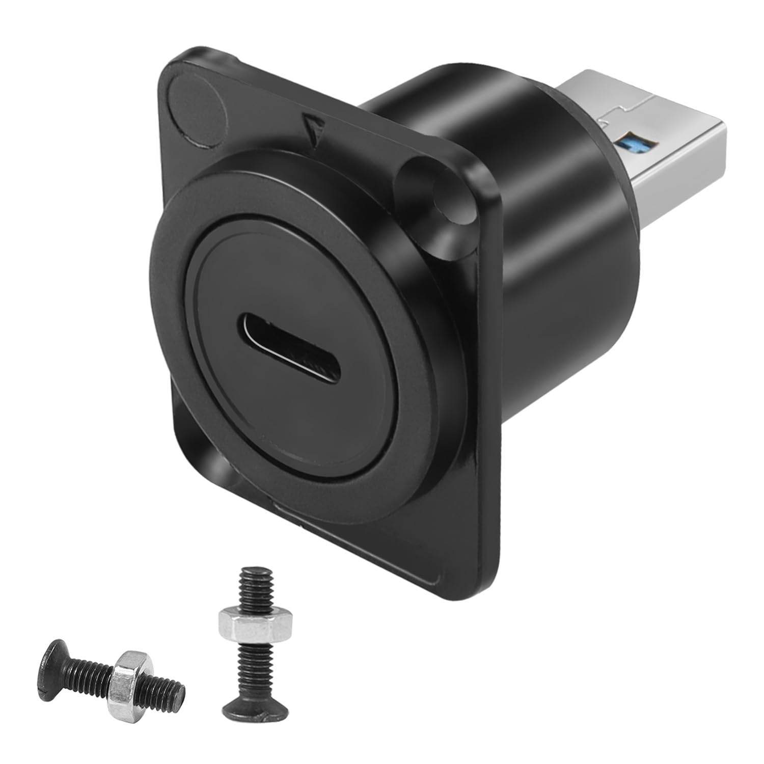 Amazon.com: QIANRENON USB 3.0 to USB C Panel Mount Adapter Converter ...