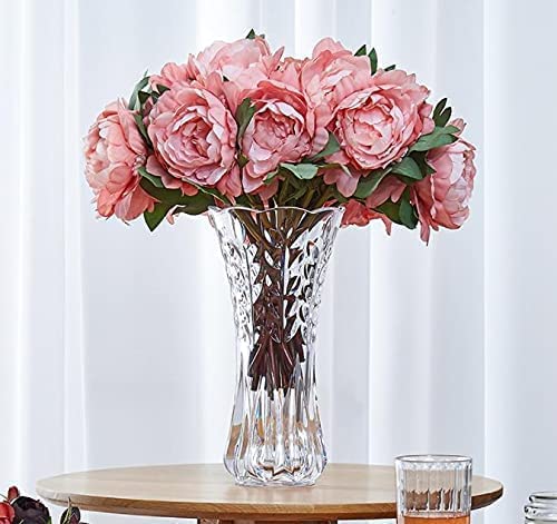 Buy 1 Pieces Glass Flower Vase, 12 Inch Very Large Flower Vases for ...