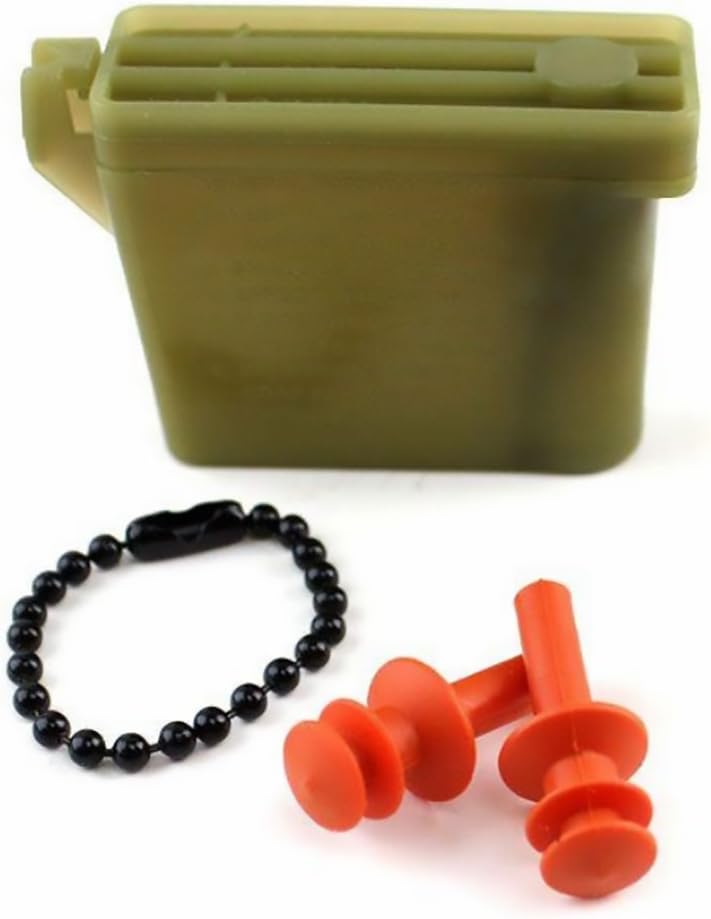 Amazon.com: VANGUARD Military Ear Plugs with Chain and Case (Orange ...