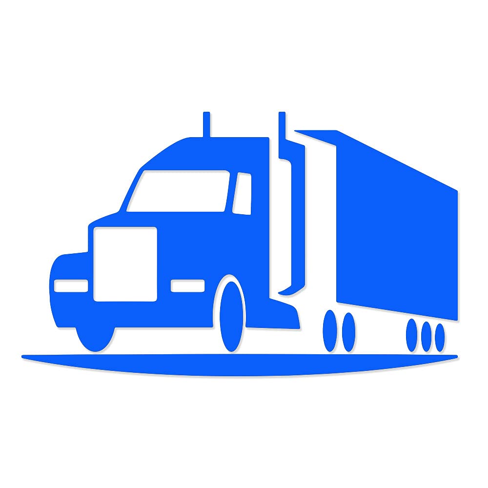 Blue Semi Truck Icon