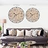 Amazon.com: EMAX HOME 20 Inch Large Farmhouse Wall Clock, Rustic ...