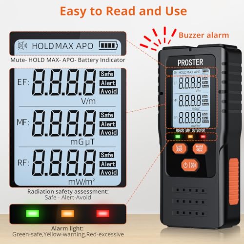 Snapklik.com : EMF Meter, 3in1 Digital Electromagnetic Field Radiation ...