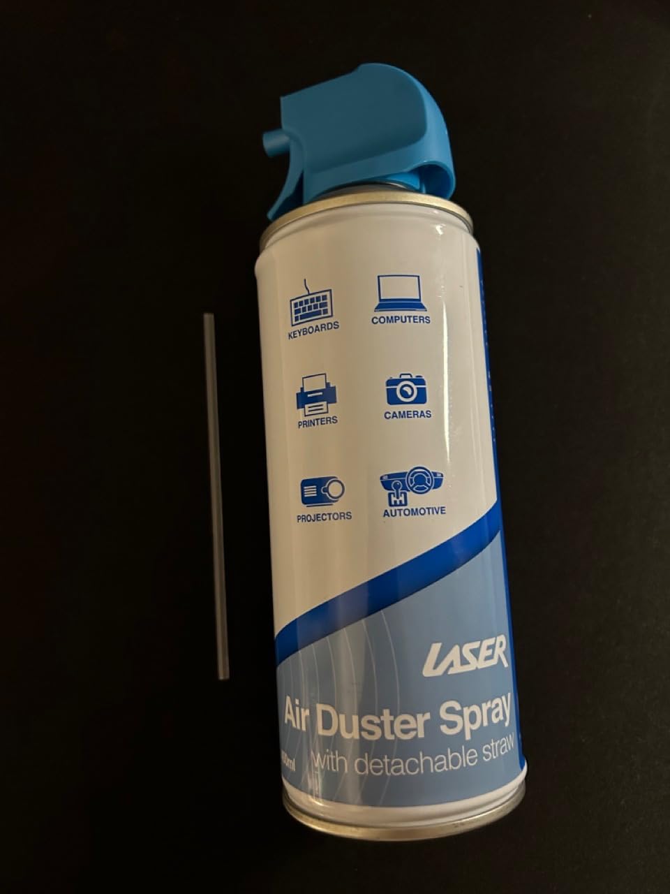 Laser Compressed Air Duster Spray 400ml with Air Blower Extension Tube ...