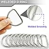 Ewparts Metal D Ring 1.5 inch Metal Ring Multi-Purpose 10 Pack Heavy ...