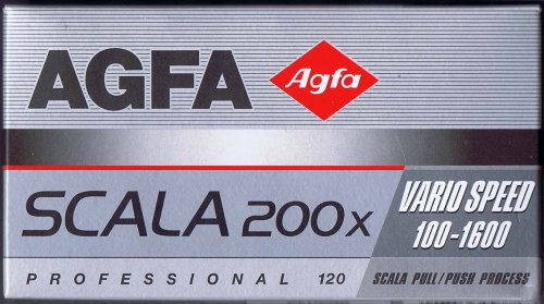 Agfa Scala 200X Black & White Transparency Film, ISO 200, 120 Size for ...