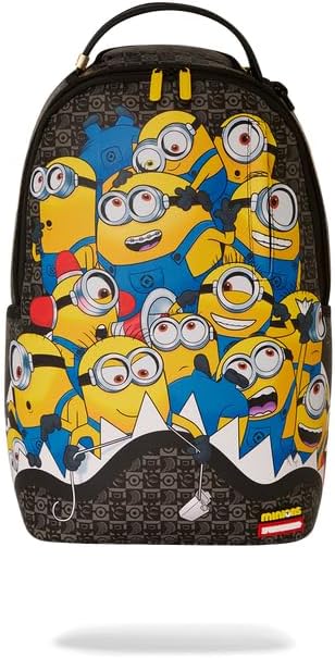 Amazon.com | Sprayground Minions Obey the Shark Backpack, One Size ...