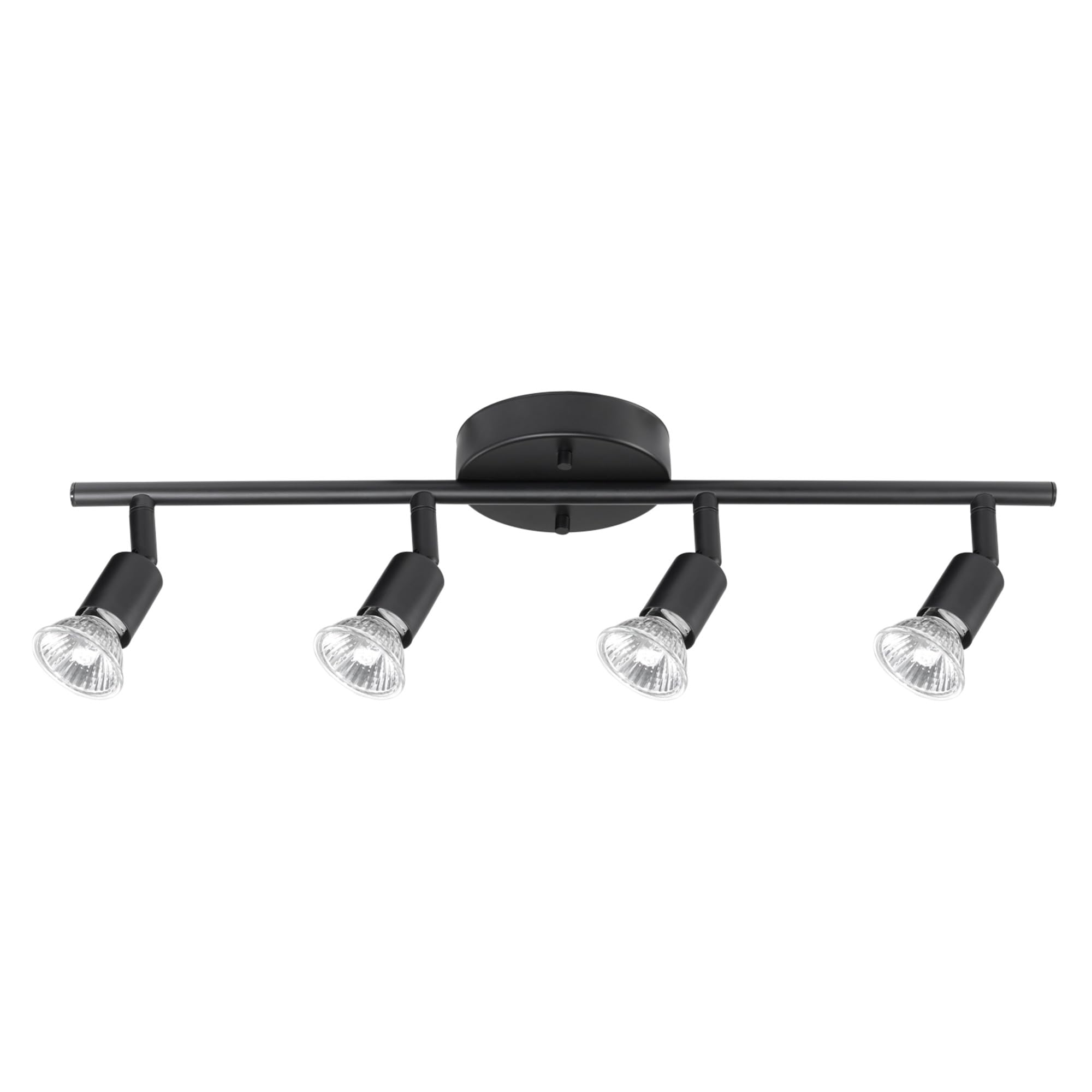 Globe Electric 59354 4-Light Track Lighting, Matte Black, Track ...