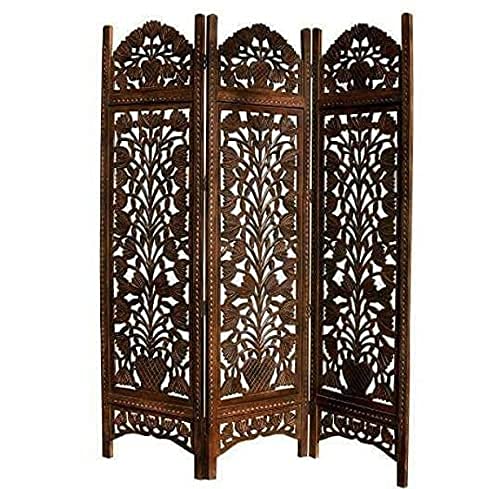 India Wood Mart Handicrafts Wooden Partition Screen | Room Divider ...