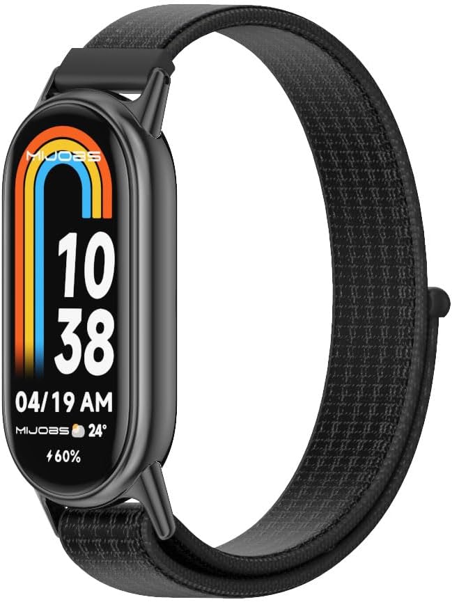 Amazon.com: MIJOBS Strap for Xiaomi Mi Band 10/9/8 Breathable ...