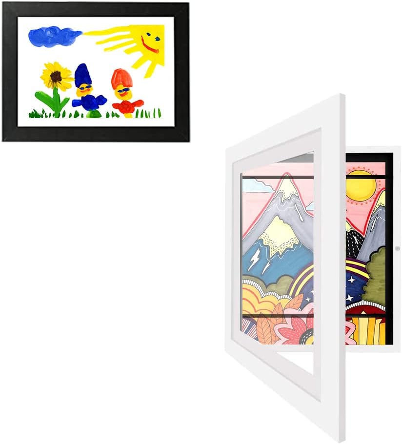 Amazon.com: Mueonsk Art Picture Frames Easily Replaceable, Front ...