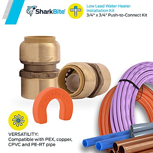 Snapklik.com : SharkBite 3/4 Inch Water Heater Connection Kit