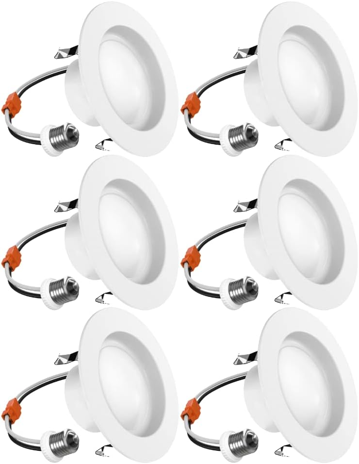 3-Inch LED Recessed Downlight, Dimmable, 7W=75W, 560 LM, E26 Base, CCT ...