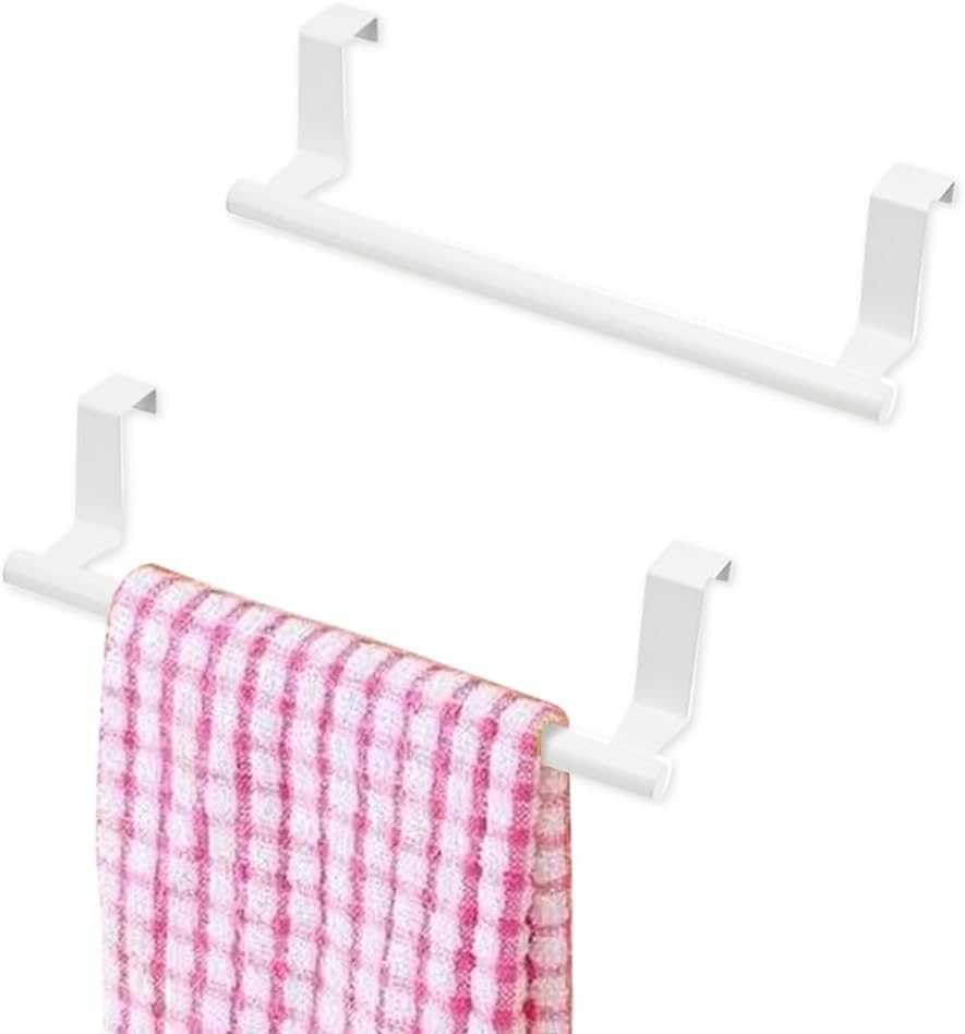Amazon.com - Coufce 2 Pack 9 Inch Towel Holder, White Bathroom Towel ...