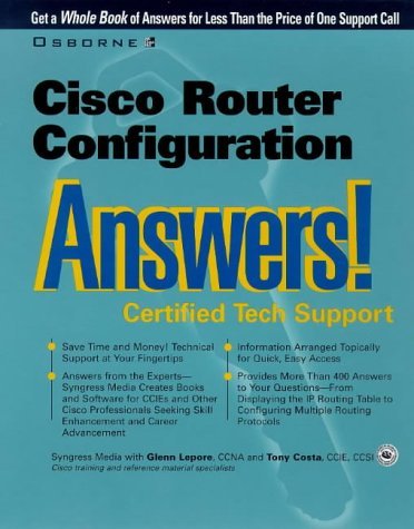 Cisco Router Configuration Answers! Certified Tech Support ...