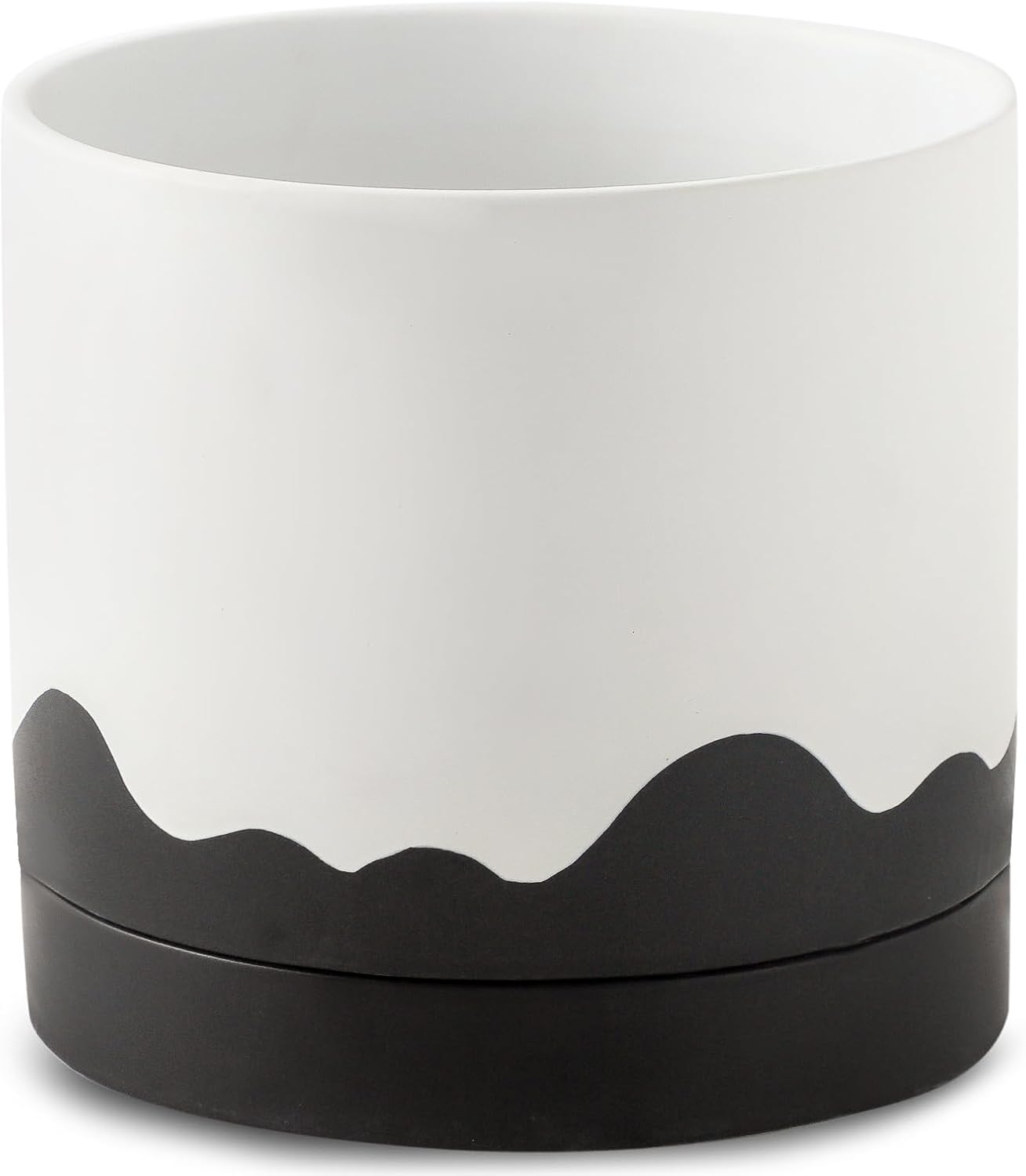 Amazon.com : Nihow Ceramic Plant Pot: 8 Inch Planter with Drainage Hole ...