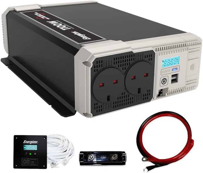 Energizer 1100 Watts Power Inverter 12V to 230V- 240V, Pure Sine Wave ...