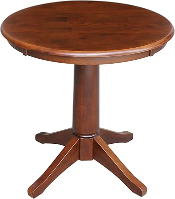 Amazon.com - International Concepts Round Top Pedestal Table, 30-Inch ...
