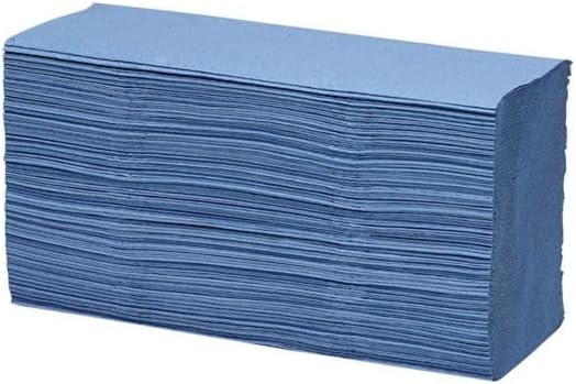 Stuff 4 Office – Blue V-Fold Paper Hand Towels – 1-Ply, 300 Sheets per ...