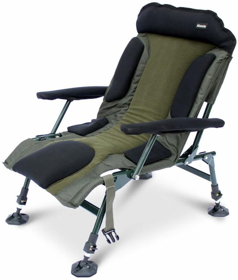 Abode Compact Carp Fishing Camping Folding Easy-Arm Low-Armchair Sport ...