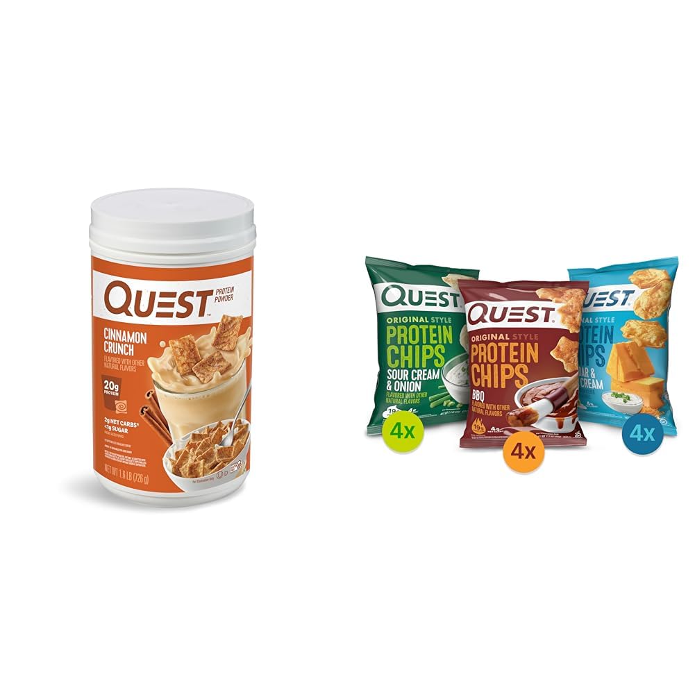 Amazon.com: Quest Cinnamon Crunch Protein Powder 24 Servings, Protein ...