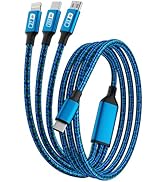 Amazon.com: Multi Charging Cable(2Pack 4FT), Multiple Charger Cord ...