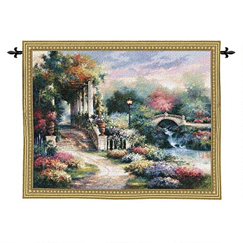 Design Toscano Classic Garden Retreat Landscape Wall Tapestry: Large ...