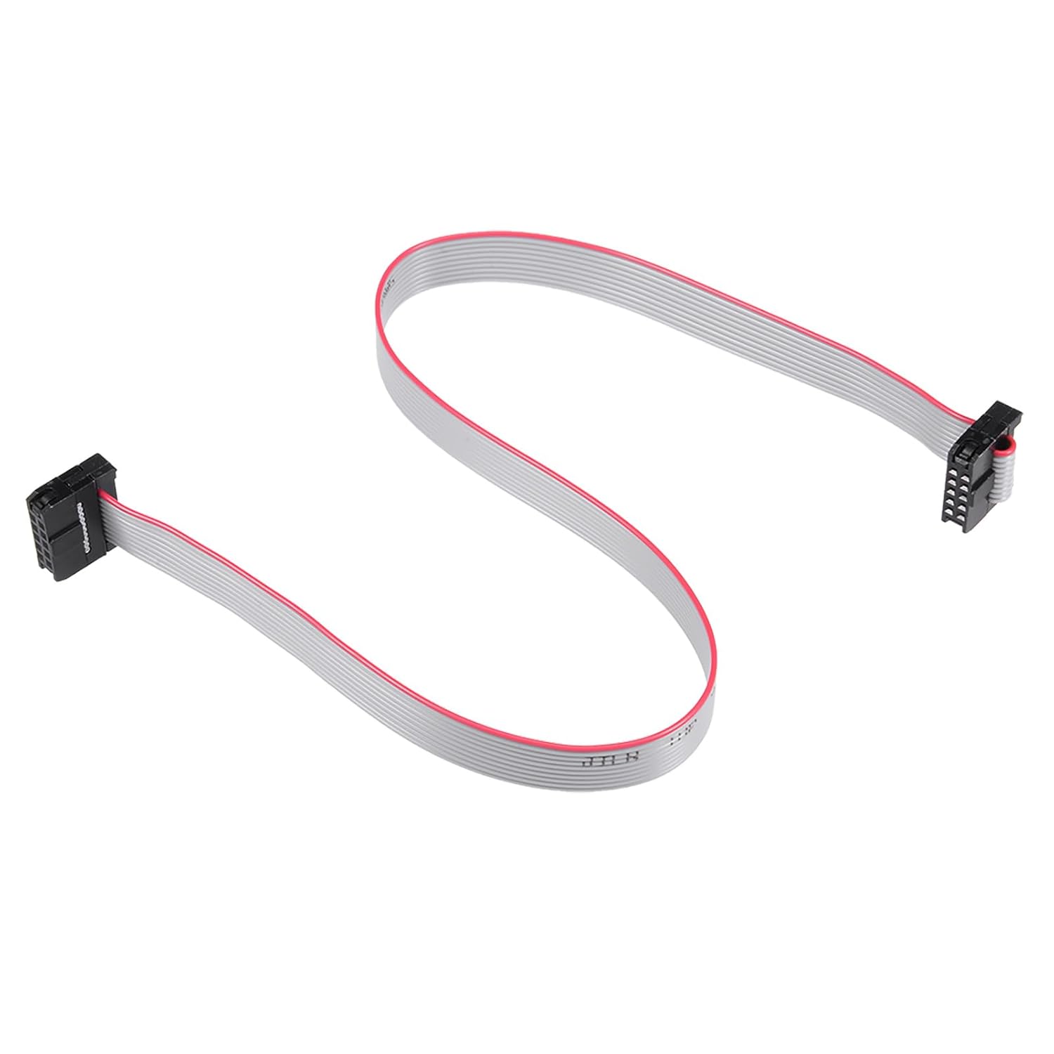 DMiotech 5 Pack Long 30CM 2MM Flat Ribbon Cable IDC 10 Pin Connector ...