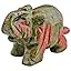 mookaitedecor Natural Stripes Red Jasper Elephant Ornament Figurine ...