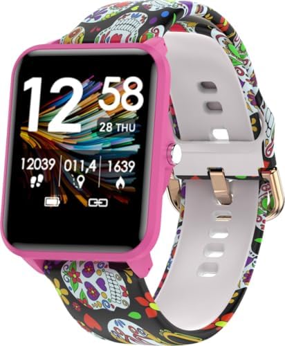 Amazon.com: bemi Kix-m Smartwatch Fitness Tracker - Heart Rate Monitor ...