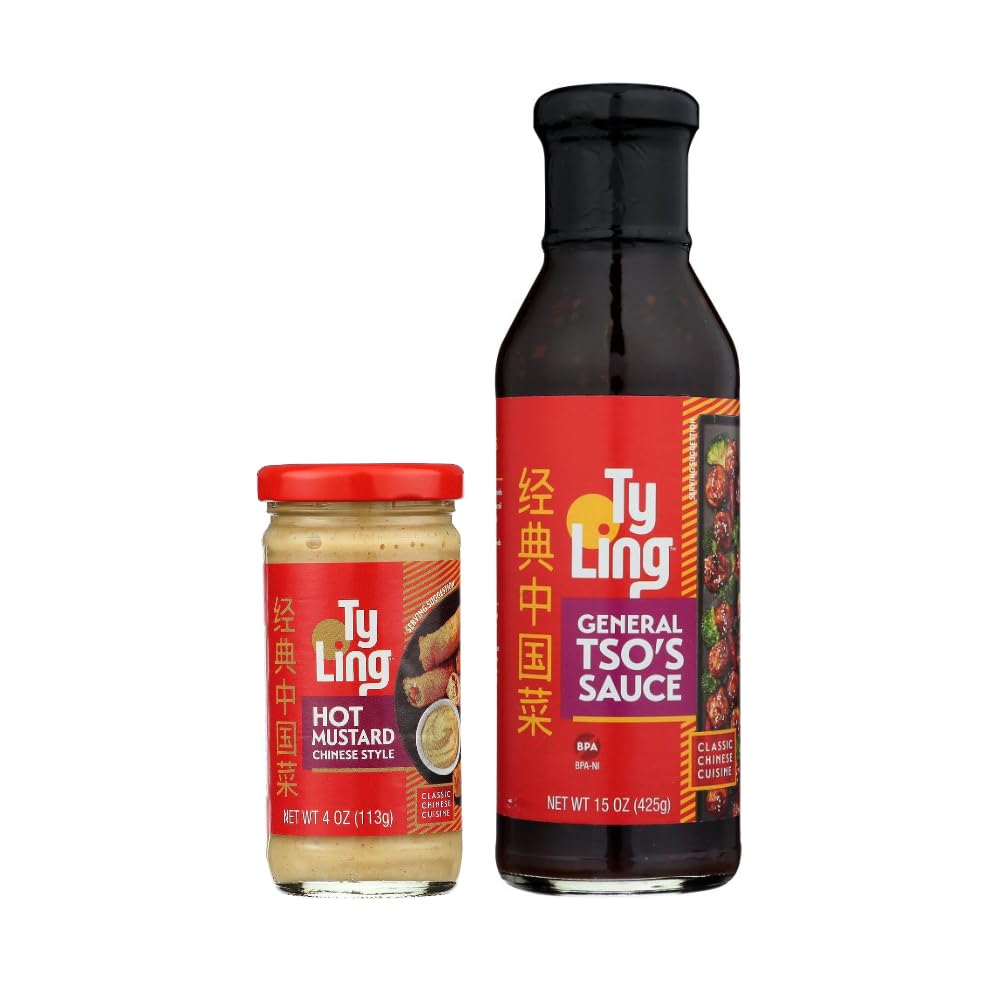 Ty Ling Paquetes variados de salsas (Mostaza china caliente + salsa ...