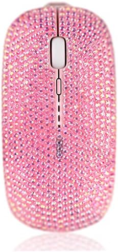Amazon.com: Pink Colorful Bling Luxury Crystal Rhinestone 2.4G Wireless ...