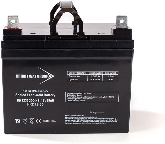 Amazon.com: Bright Way Replacement Battery for Generac 0D4575 12V 35Ah ...