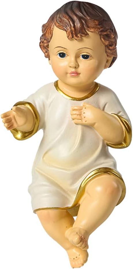Amazon.com: Baby Jesus Figurine, Resin Baby Jesus Figurine in Holy ...