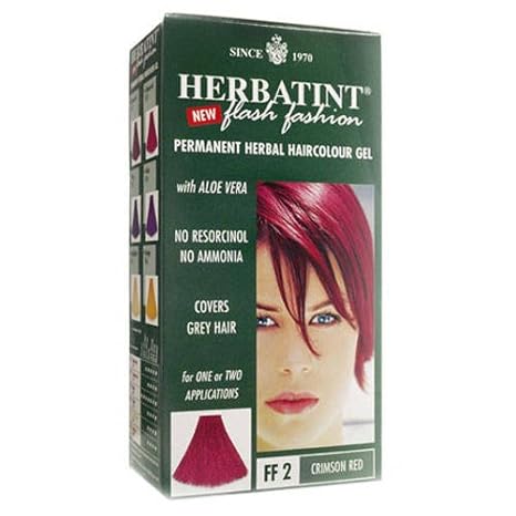 Amazon.com : Herbatint Haircolor Kit Flash Fashion Crimson Red FF2 - 1 ...