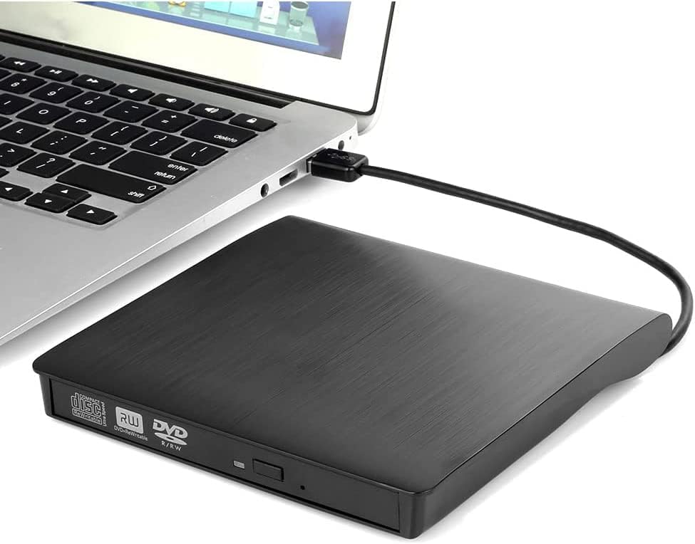 Gotega External DVD Drive, USB 3.0 Portable CD/DVD +/-RW Drive/DVD ...