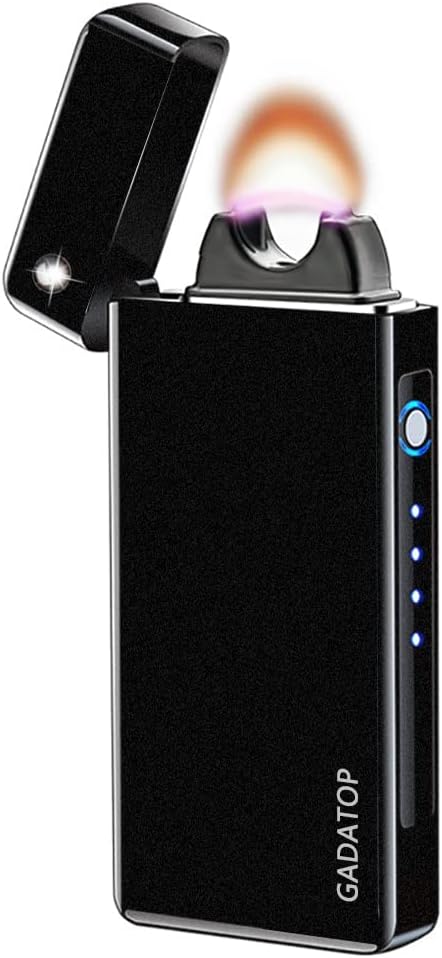 Amazon.com: GADATOP Arc Plasma Flame Lighter USB Rechargeable Windproof ...