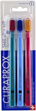 Curaprox CS 5460 Ultra Soft Toothbrush (3-Pack Bilingual) - Gentle Soft ...