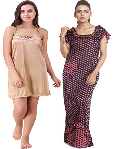 Buy Trost - Womens/Girls Satin HOT & Bold HONNYMOON Nighty/Nightwear ...